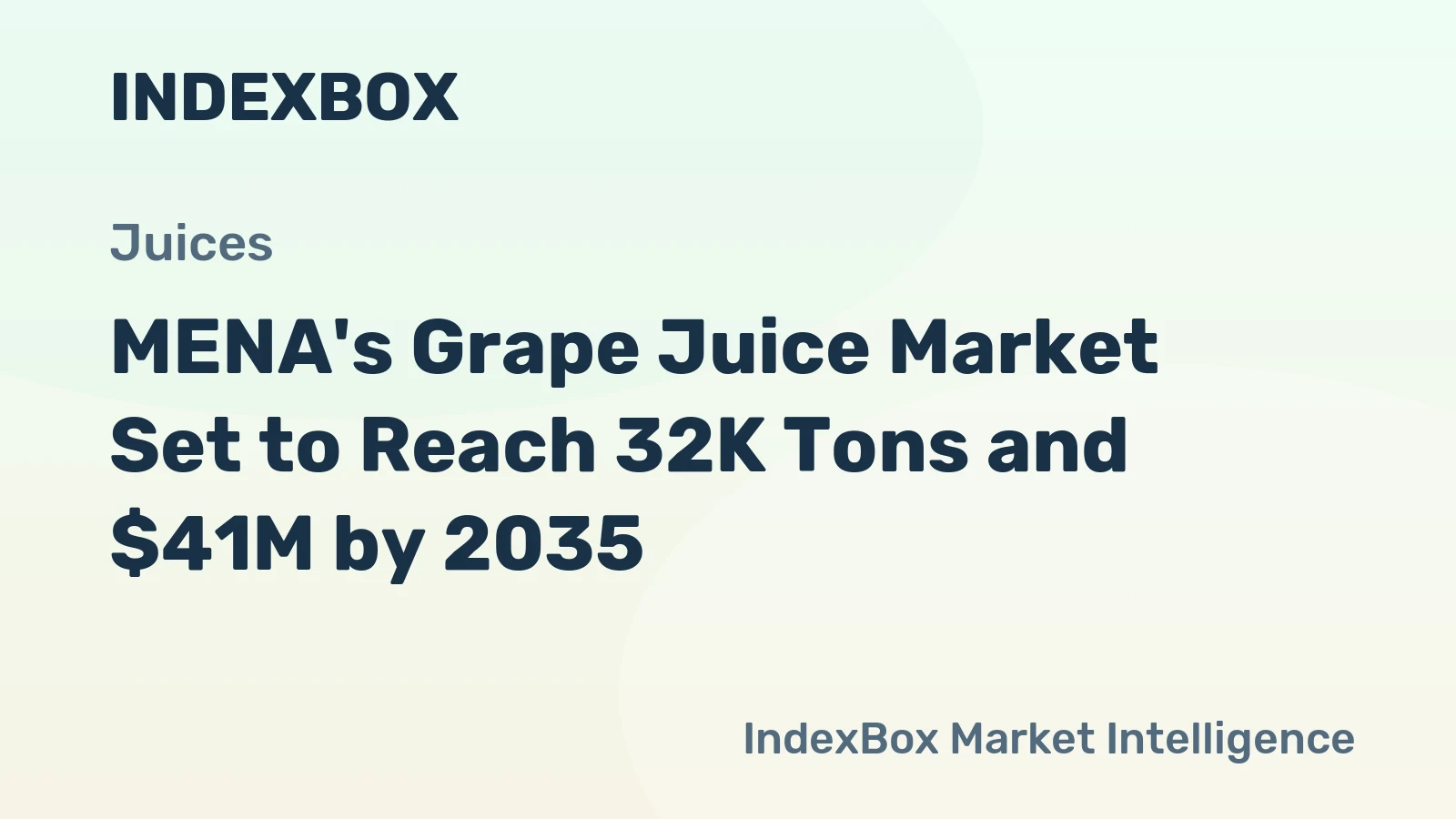 MENA's Grape Juice Market Set to Reach 32K Tons and $41M by 2035