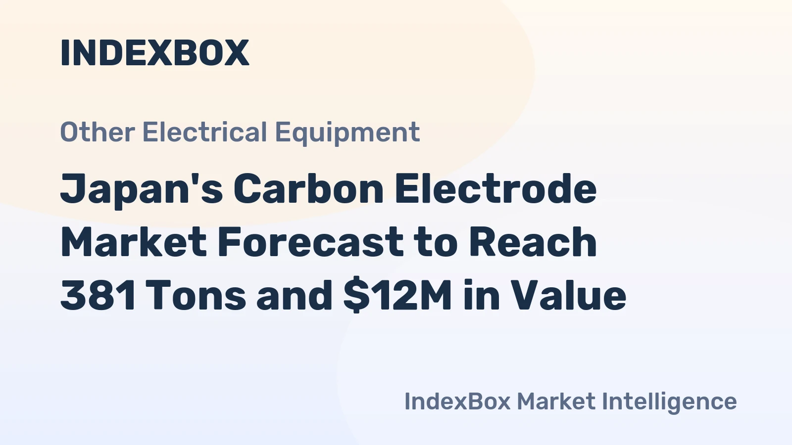 Japan's Carbon Electrode Market Forecast to Reach 381 Tons and $12M in Value