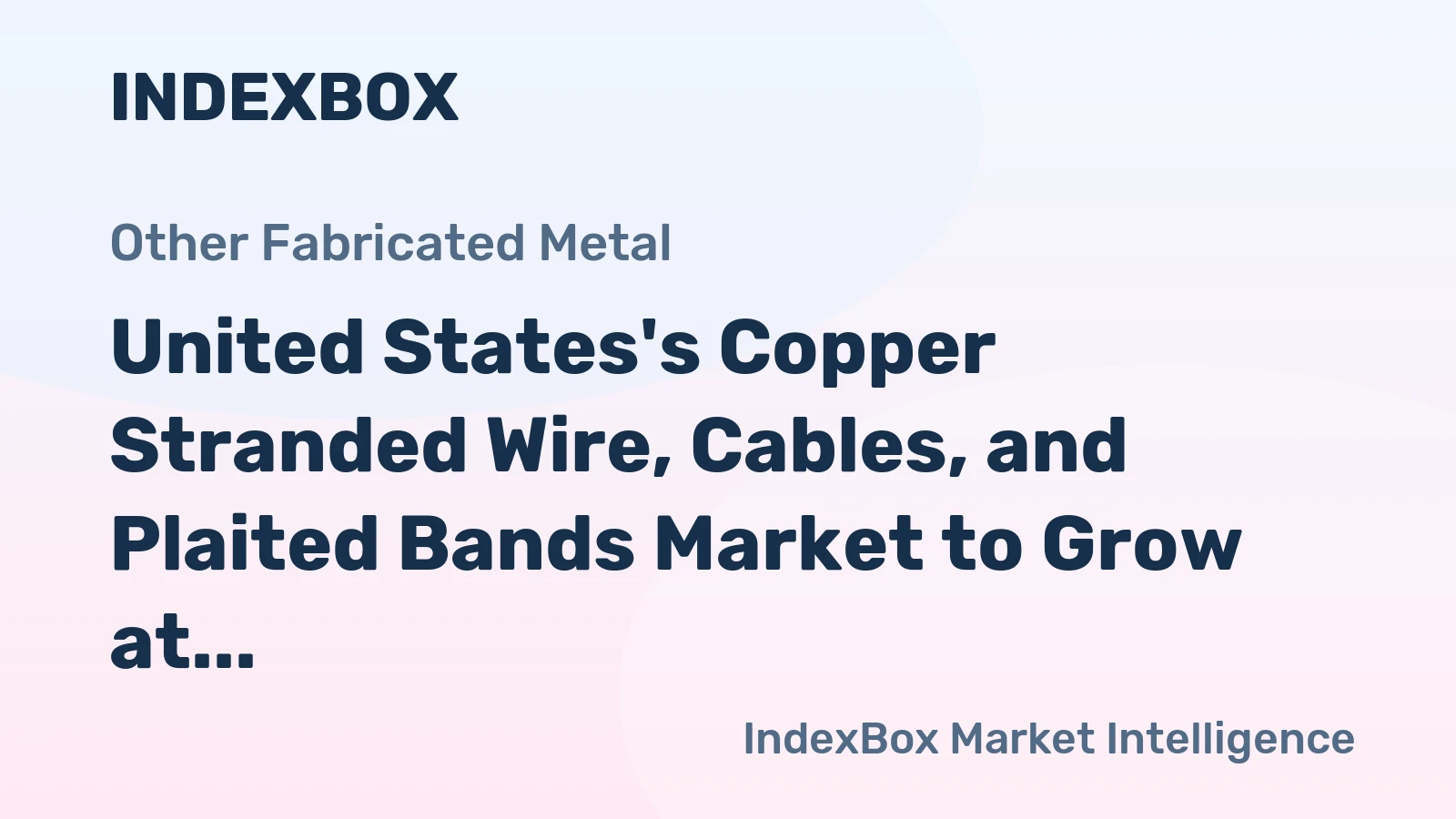 United States's Copper Stranded Wire, Cables, and Plaited Bands Market to Grow at 3.9% CAGR, Reaching 201K Tons by 2035