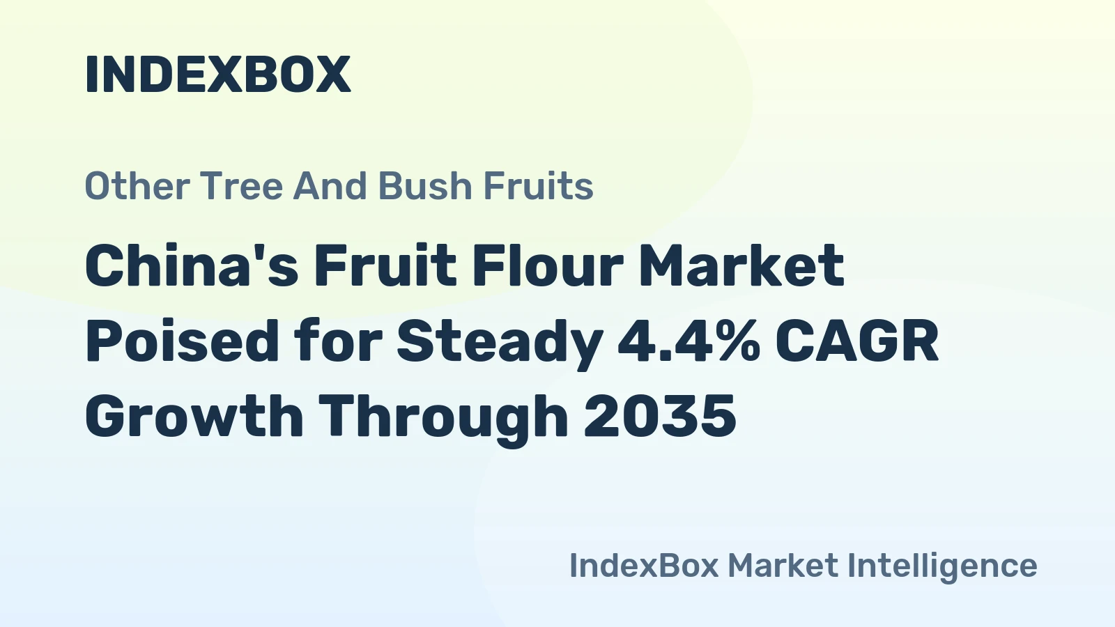 China's Fruit Flour Market Poised for Steady 4.4% CAGR Growth Through 2035