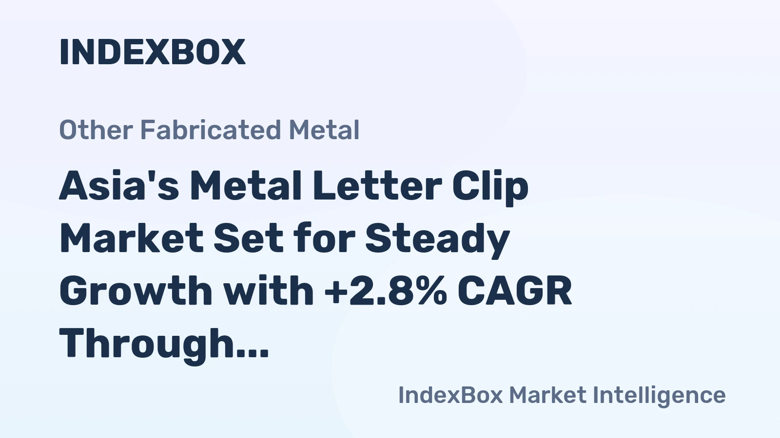 Asia's Metal Letter Clip Market Set for Steady Growth with +2.8% CAGR Through 2035