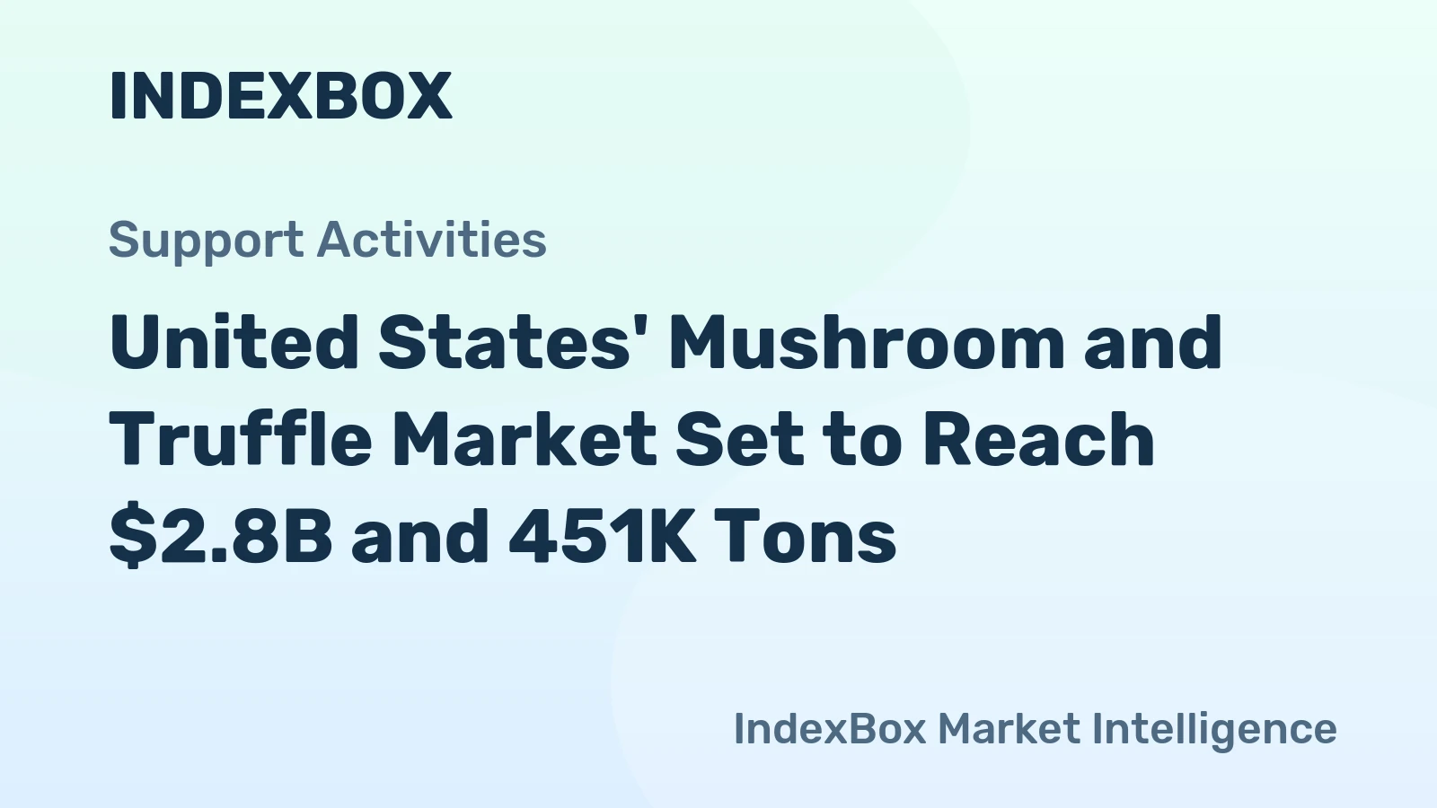 United States' Mushroom and Truffle Market Set to Reach $2.8B and 451K Tons