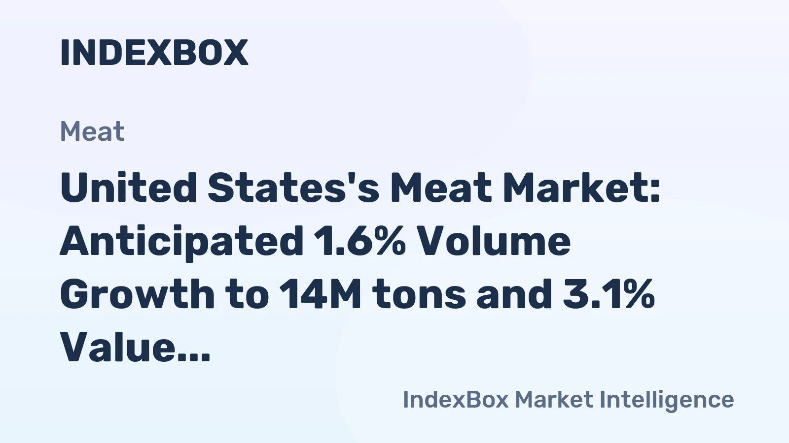 United States's Meat Market: Anticipated 1.6% Volume Growth to 14M tons and 3.1% Value Growth to $75.8B by 2035