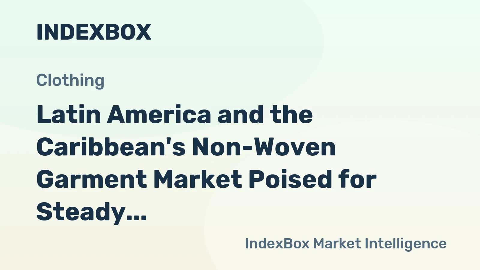 Latin America and the Caribbean's Non-Woven Garment Market Poised for Steady Growth With a +1.3% CAGR in Value