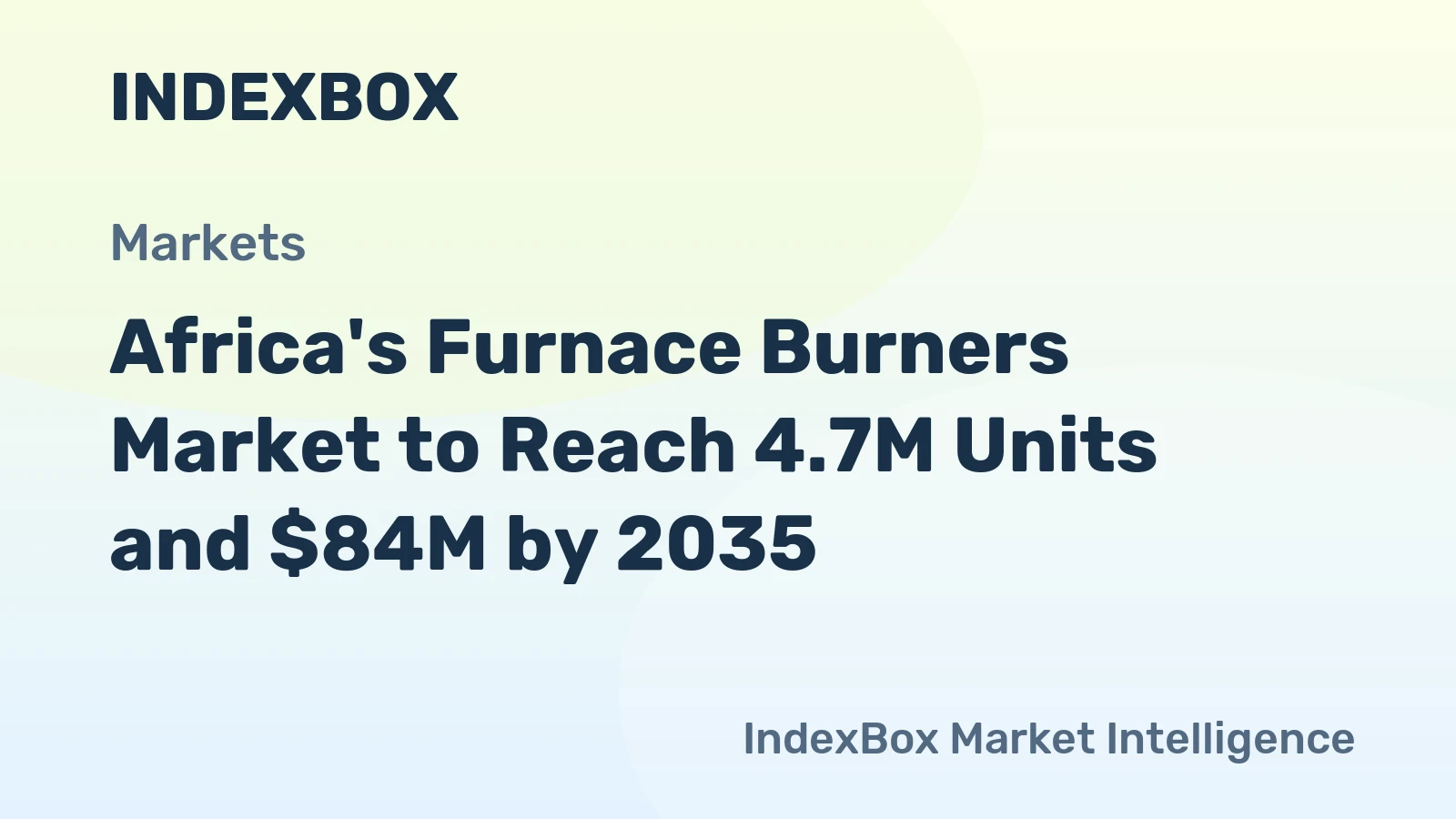 Africa's Furnace Burners Market to Reach 4.7M Units and $84M by 2035