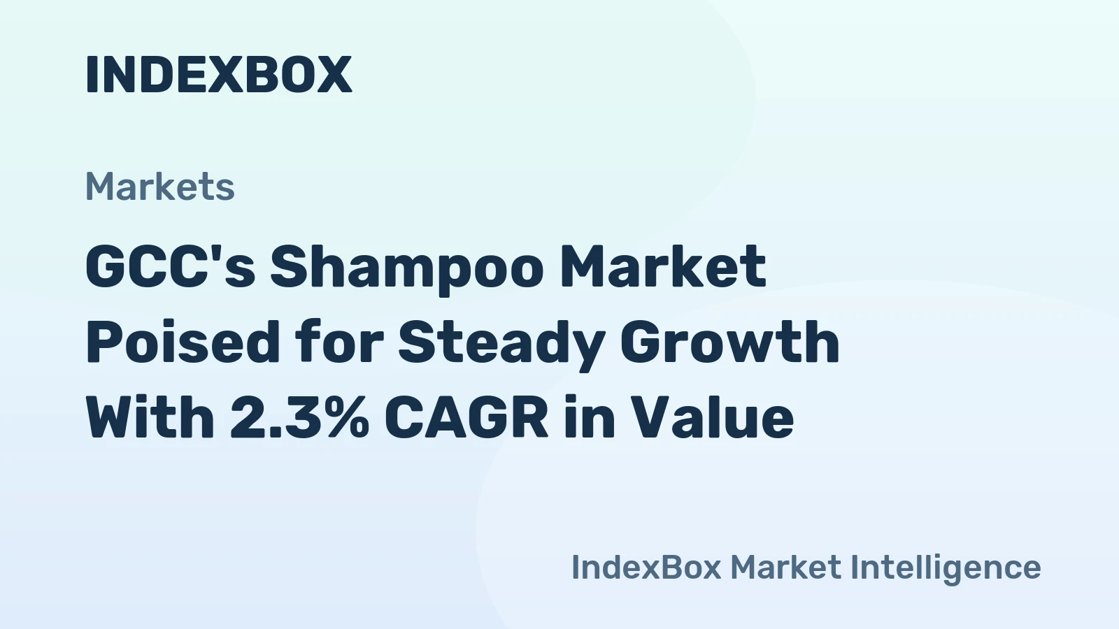 GCC's Shampoo Market Poised for Steady Growth With 2.3% CAGR in Value