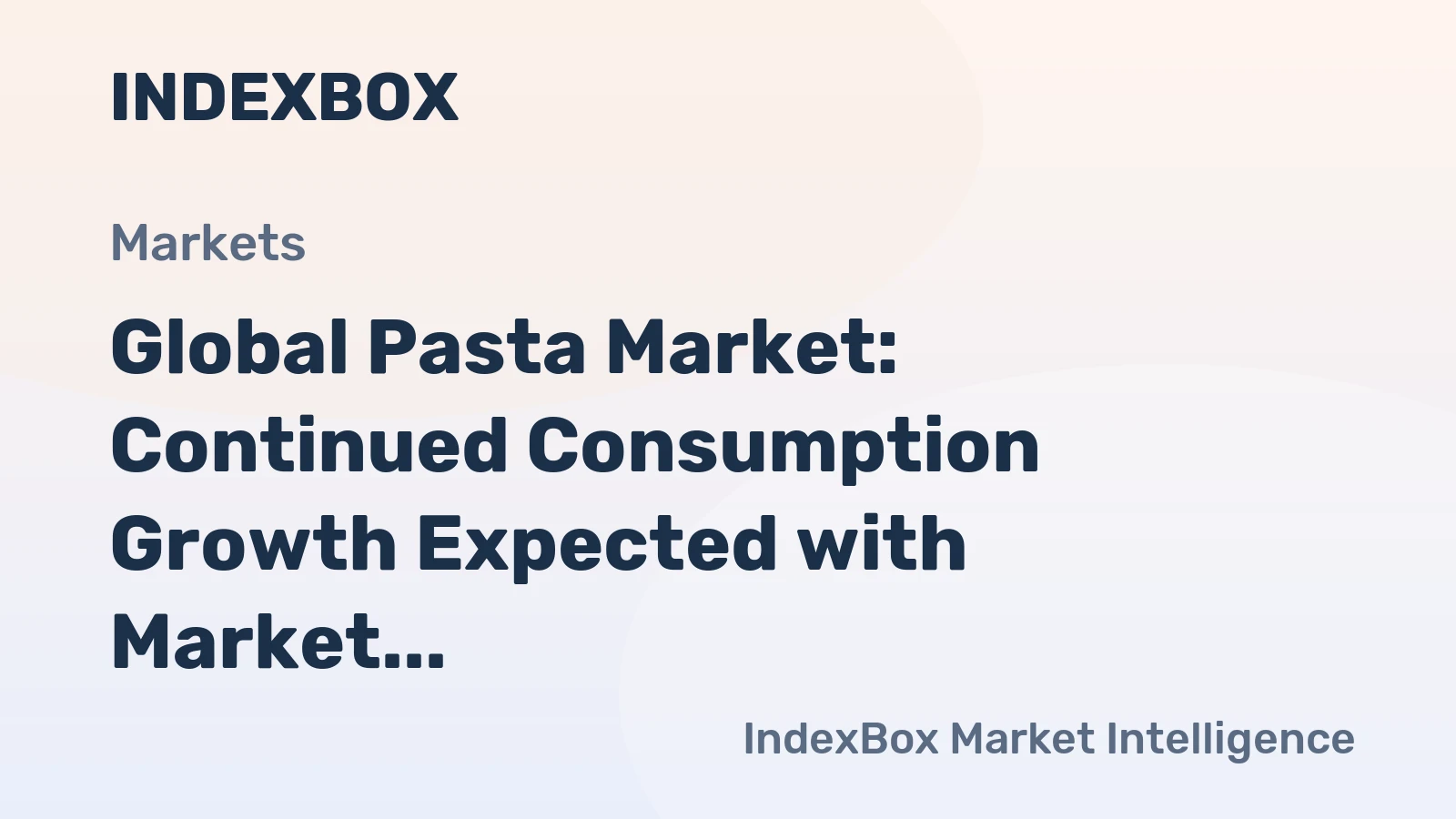 Global Pasta Market: Continued Consumption Growth Expected with Market Volume to Reach 9.6M Tons by 2035