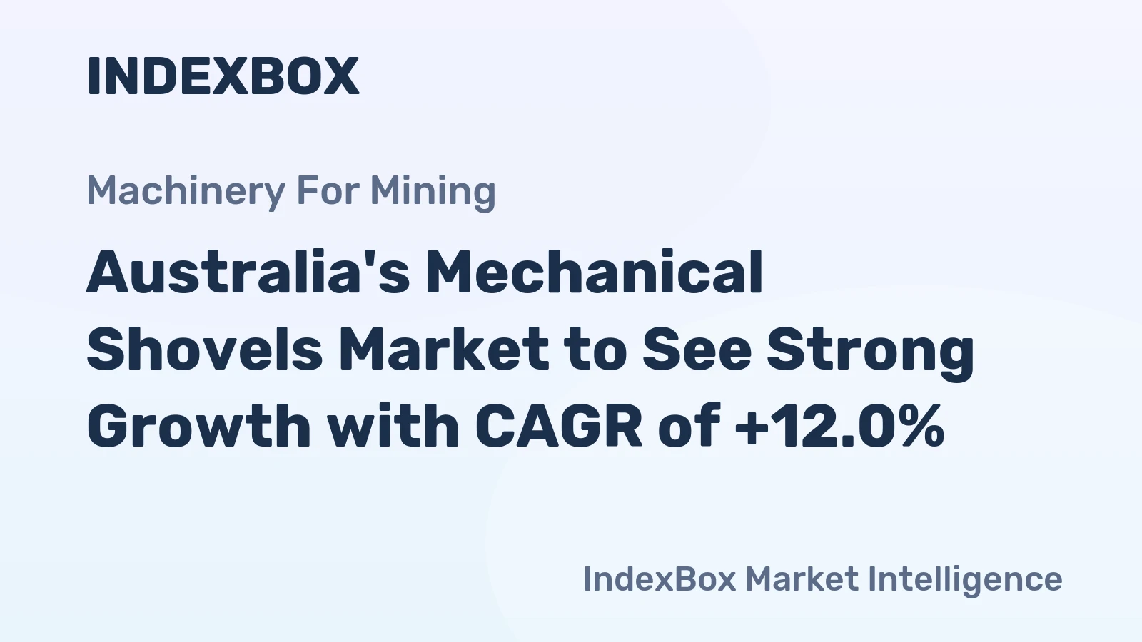 Australia's Mechanical Shovels Market to See Strong Growth with CAGR of +12.0%