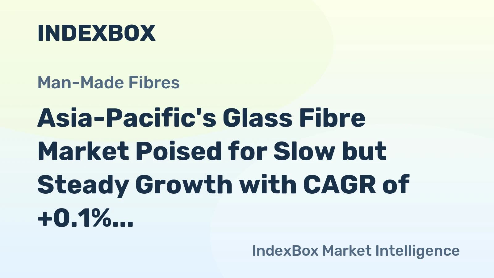 Asia-Pacific's Glass Fibre Market Poised for Slow but Steady Growth with CAGR of +0.1% from 2024 to 2035