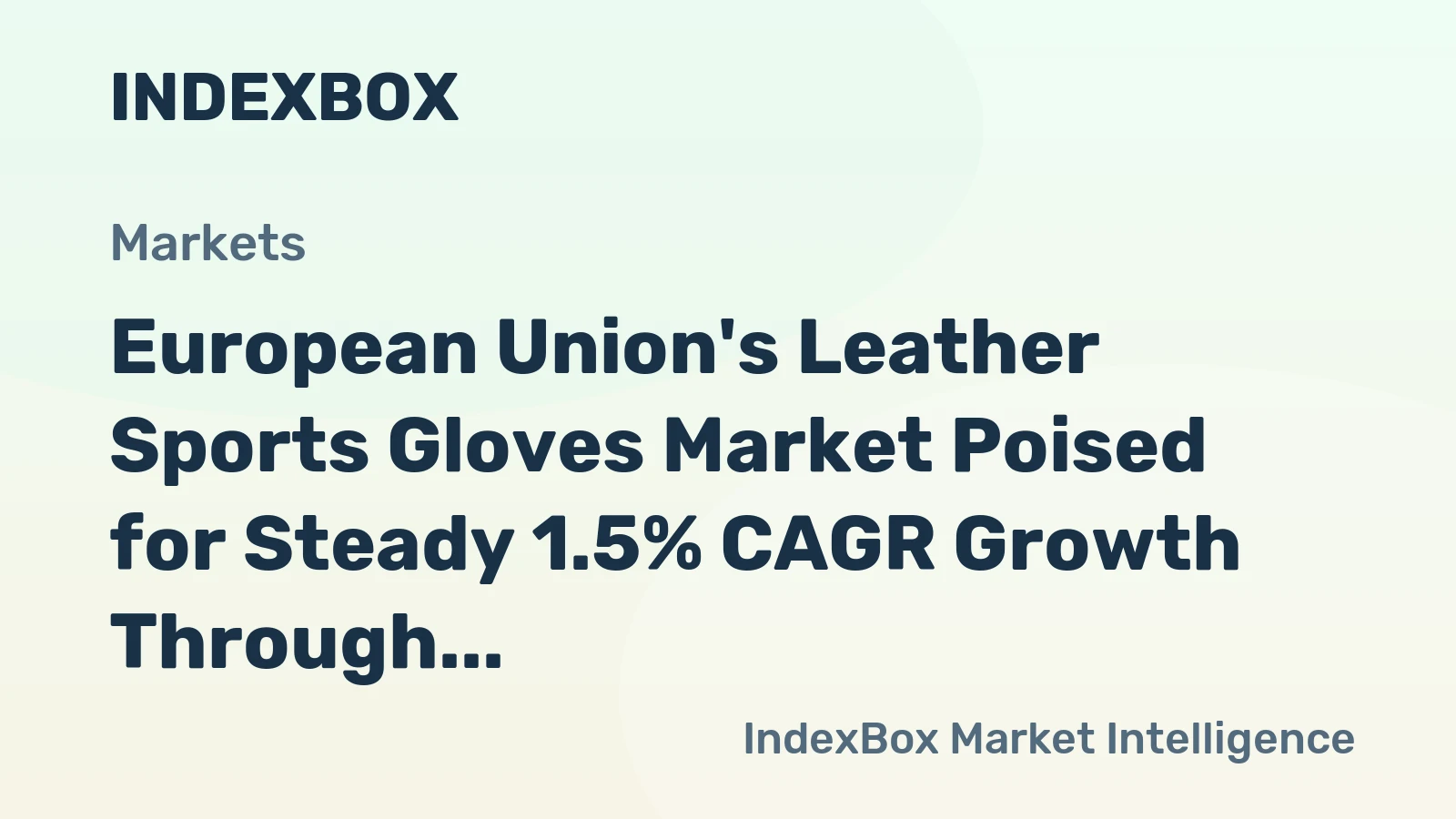 European Union's Leather Sports Gloves Market Poised for Steady 1.5% CAGR Growth Through 2035