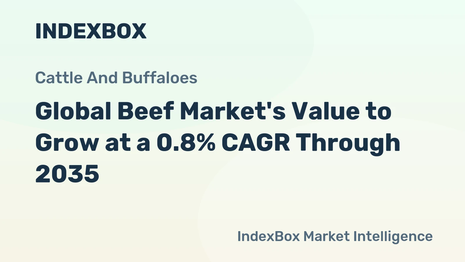 Global Beef Market's Value to Grow at a 0.8% CAGR Through 2035