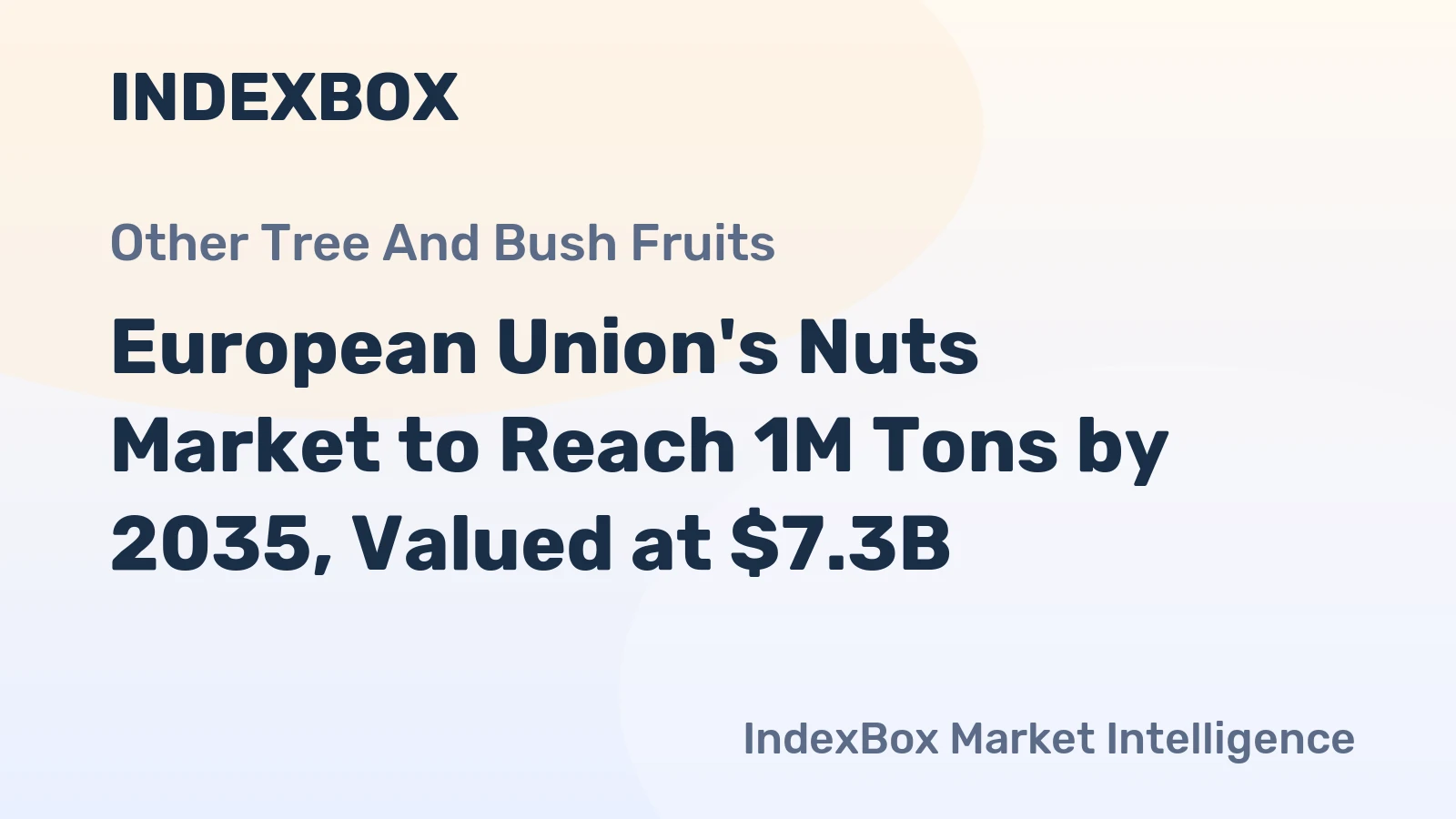 European Union's Nuts Market to Reach 1M Tons by 2035, Valued at $7.3B
