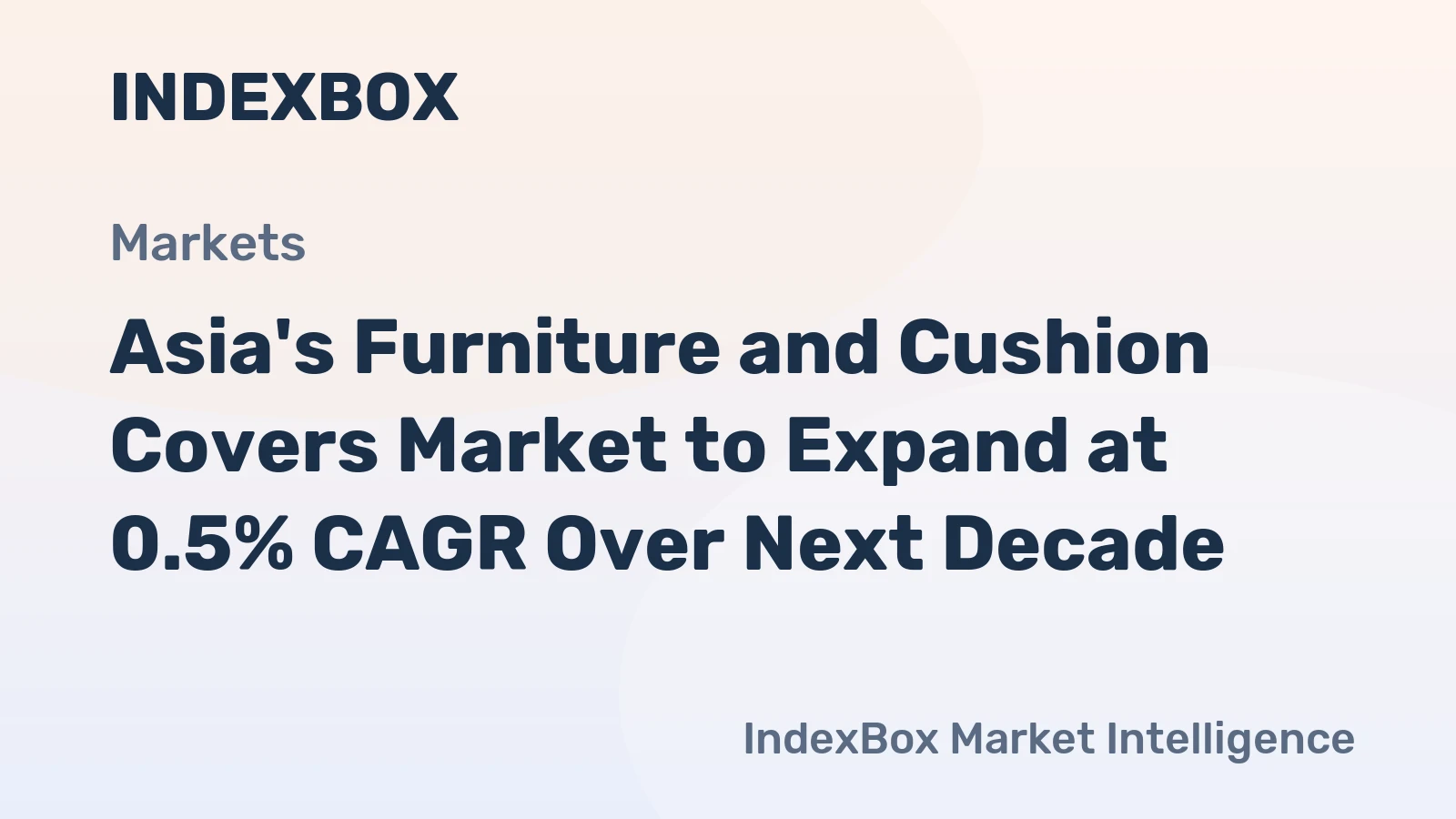Asia's Furniture and Cushion Covers Market to Expand at 0.5% CAGR Over Next Decade