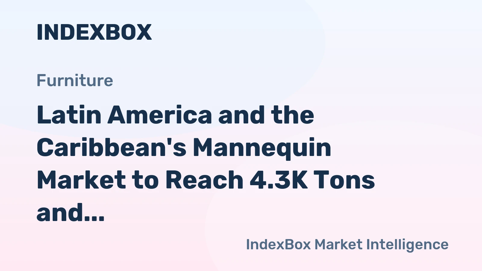 Latin America and the Caribbean's Mannequin Market to Reach 4.3K Tons and $479M by 2035