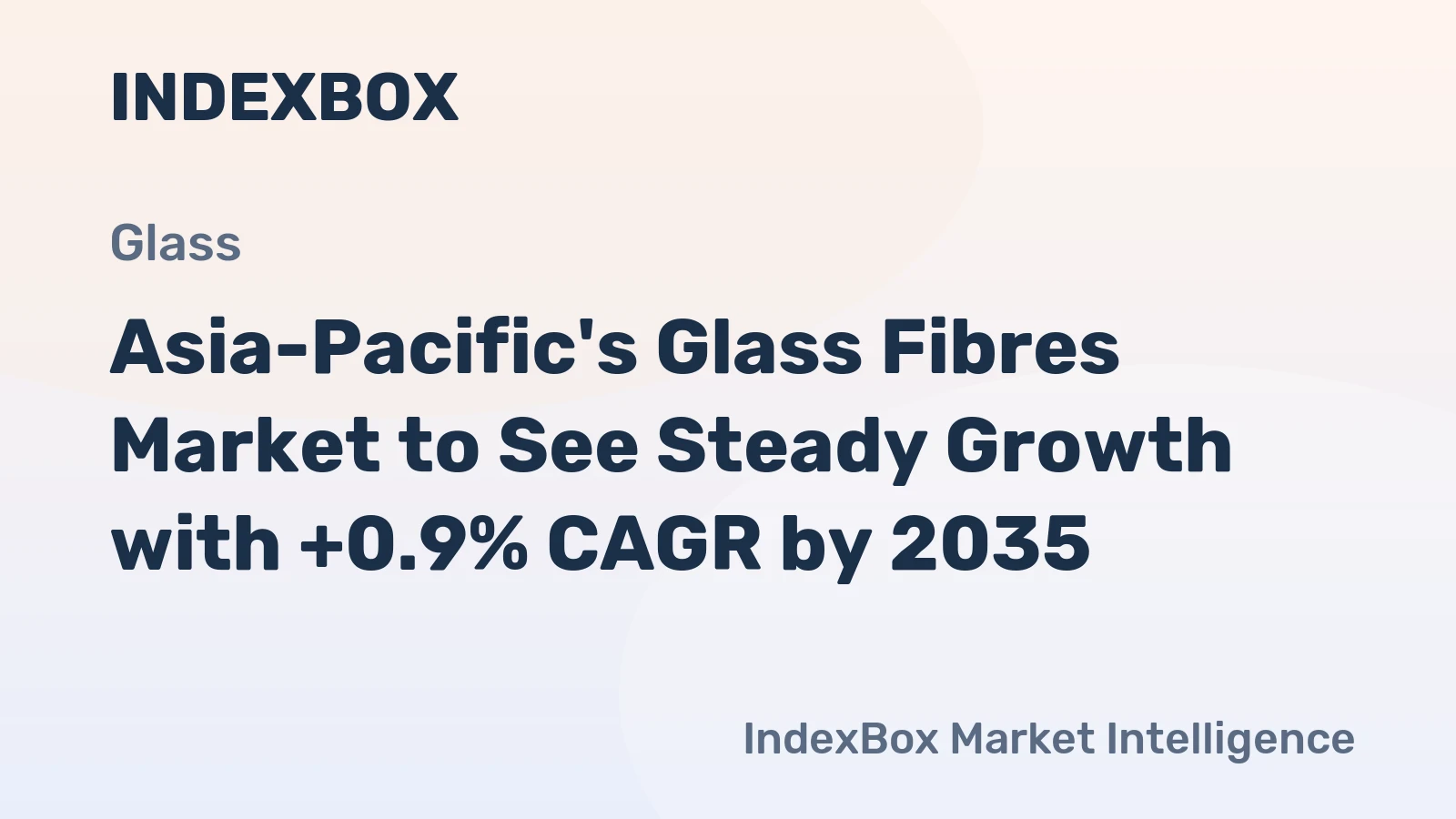 Asia-Pacific's Glass Fibres Market to See Steady Growth with +0.9% CAGR by 2035