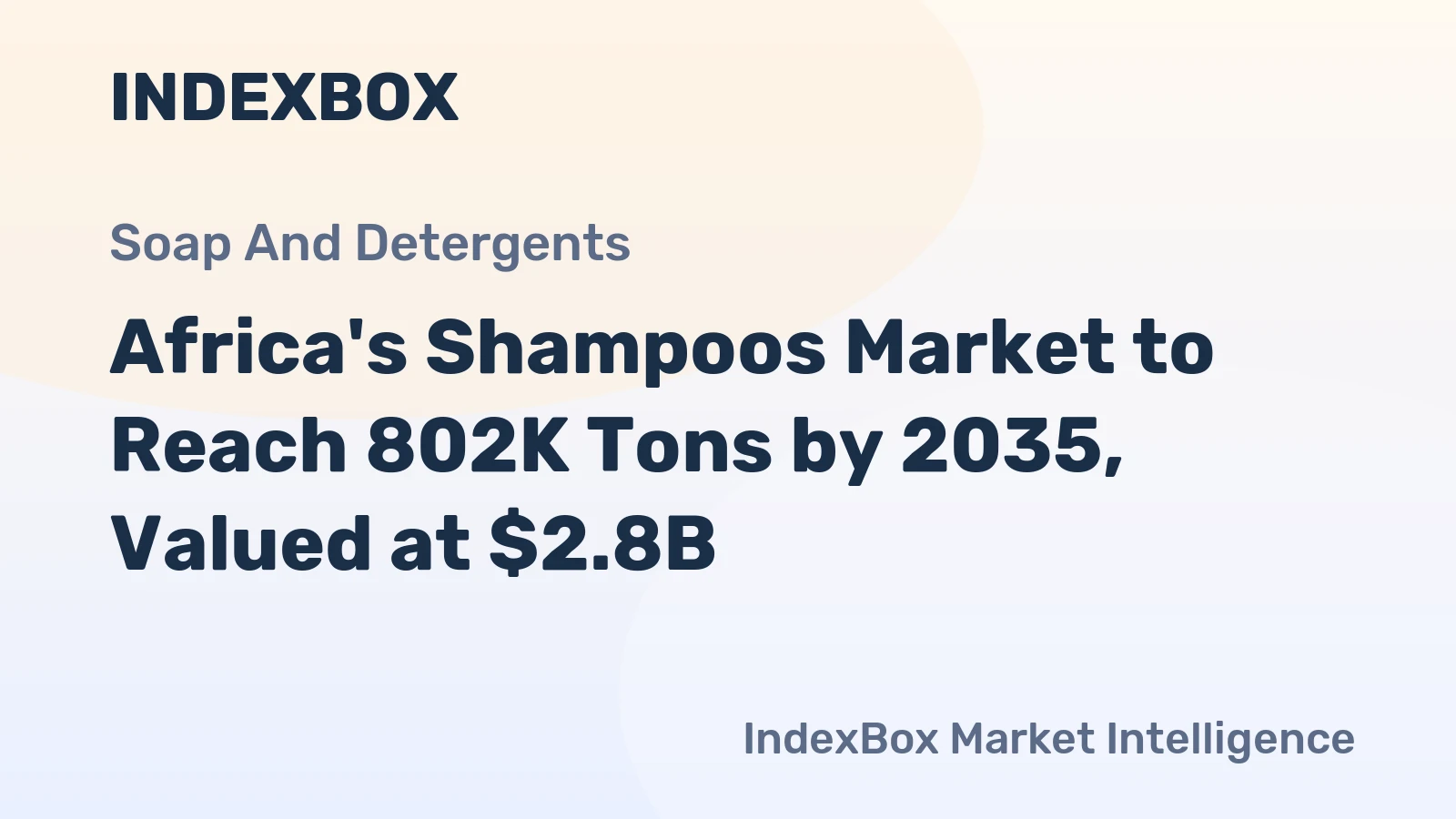 Africa's Shampoos Market to Reach 802K Tons by 2035, Valued at $2.8B