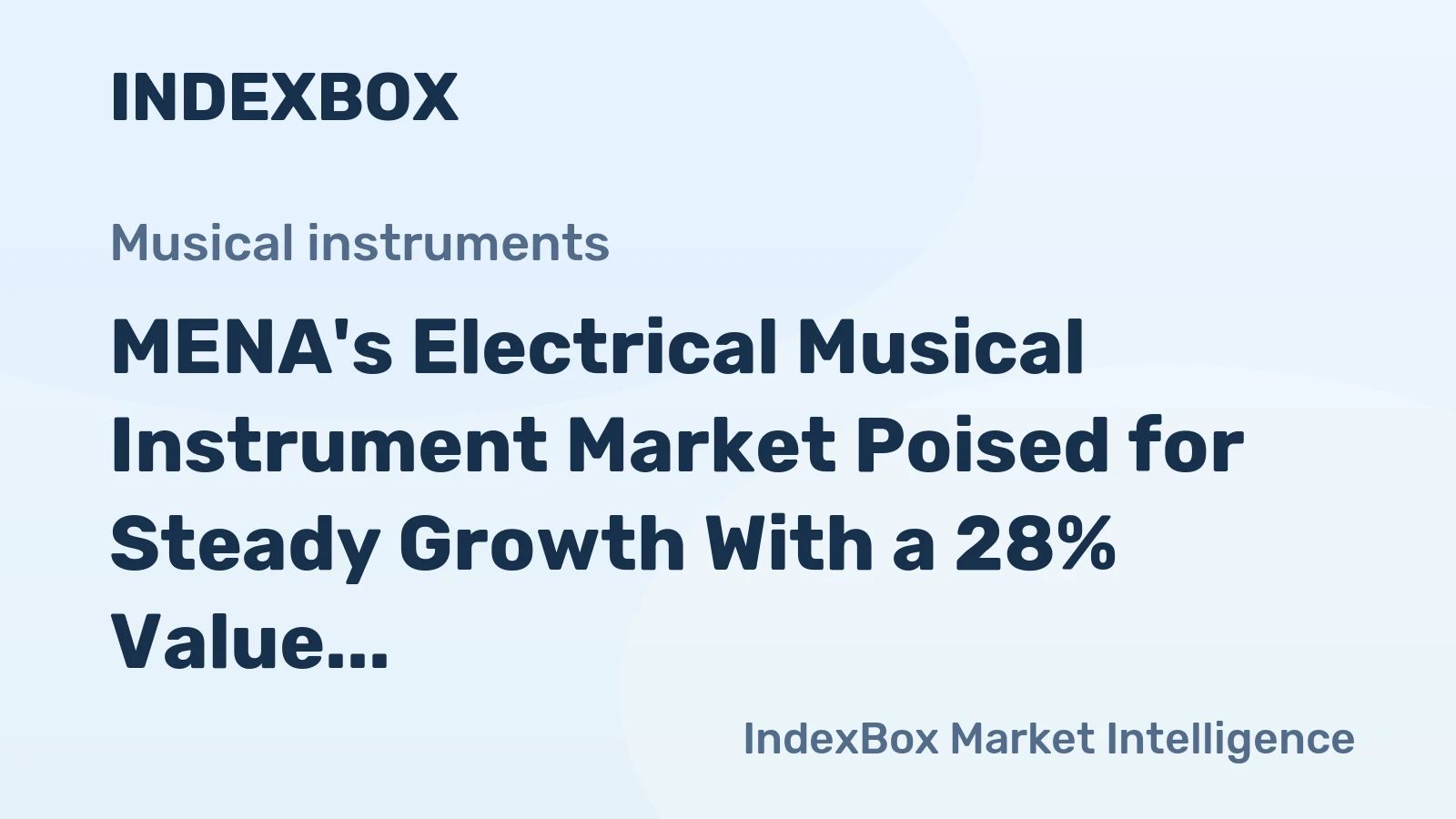 MENA's Electrical Musical Instrument Market Poised for Steady Growth With a 28% Value CAGR Through 2035