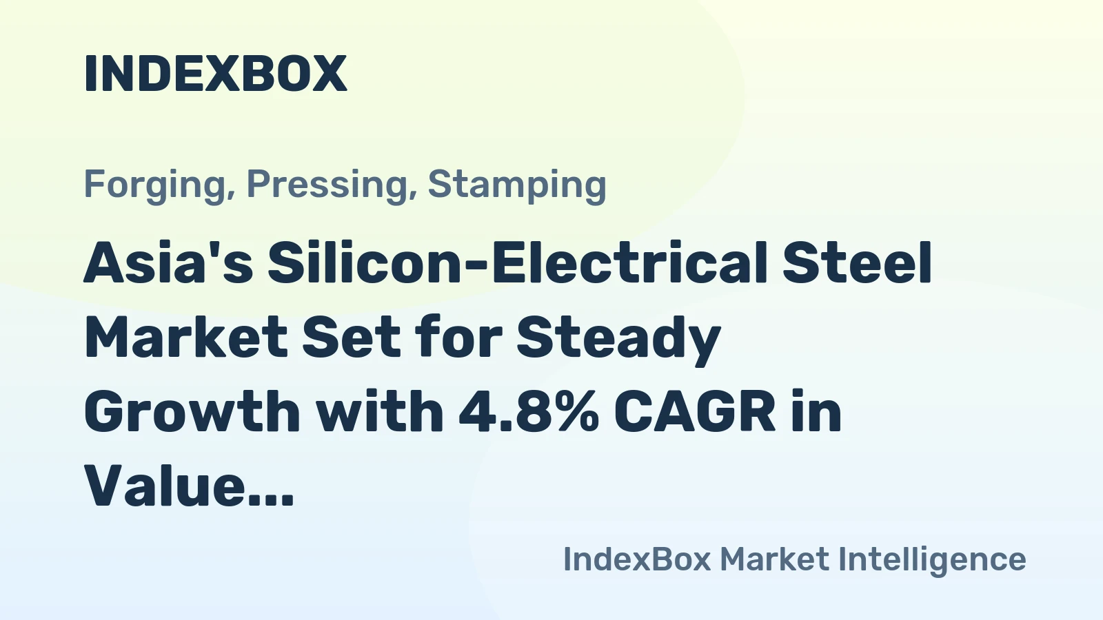 Asia's Silicon-Electrical Steel Market Set for Steady Growth with 4.8% CAGR in Value Through 2035