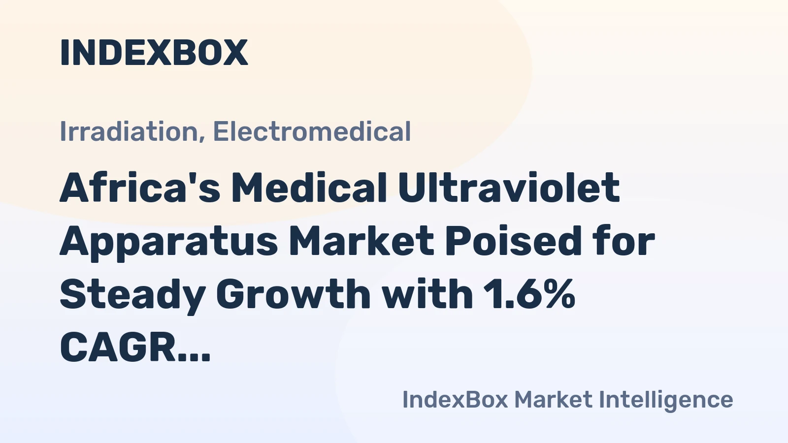 Africa's Medical Ultraviolet Apparatus Market Poised for Steady Growth with 1.6% CAGR Through 2035