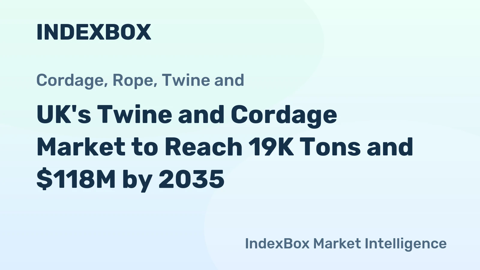 UK's Twine and Cordage Market to Reach 19K Tons and $118M by 2035