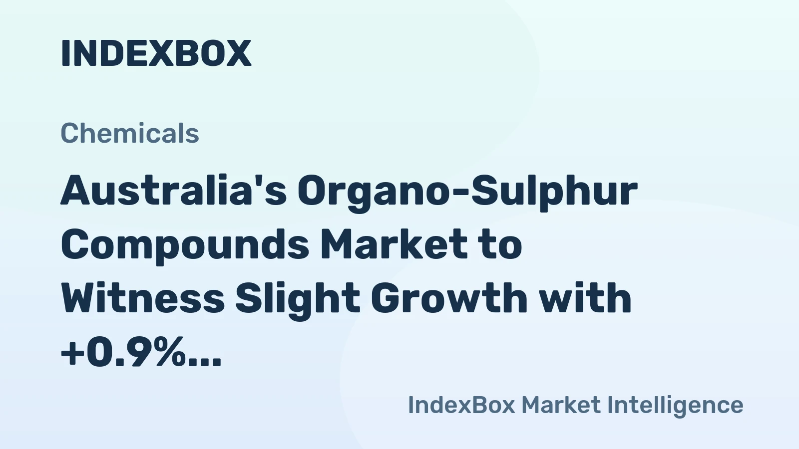 Australia's Organo-Sulphur Compounds Market to Witness Slight Growth with +0.9% CAGR Over Next Decade