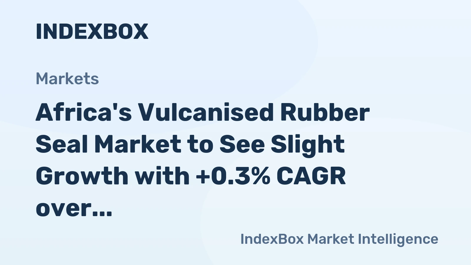 Africa's Vulcanised Rubber Seal Market to See Slight Growth with +0.3% CAGR over Next Decade