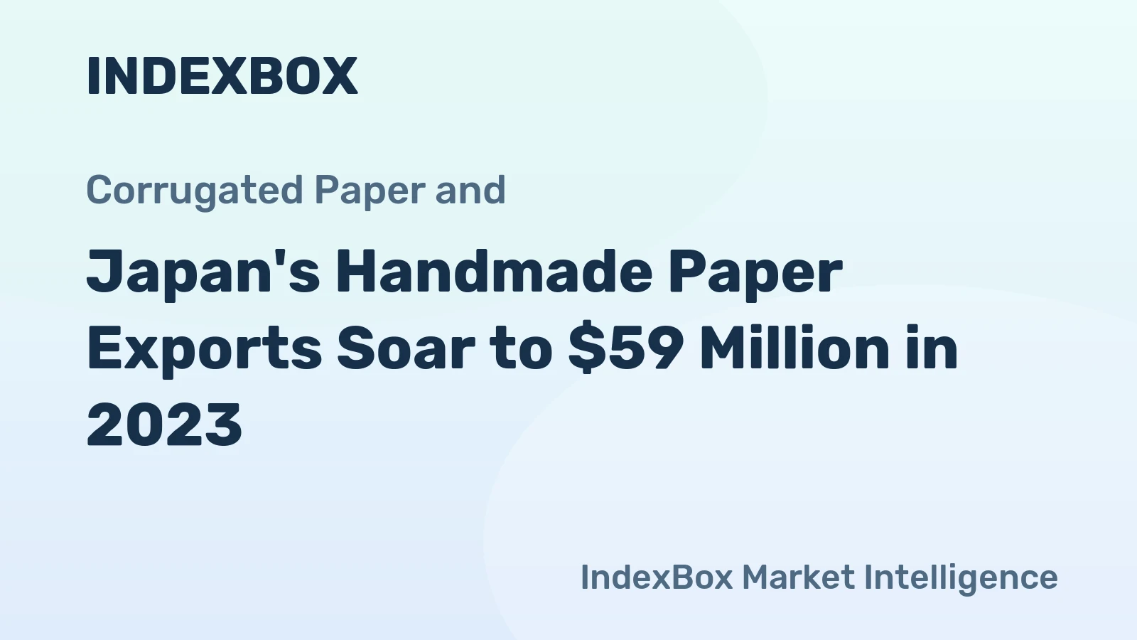 Japan's Handmade Paper Exports Soar to $59 Million in 2023