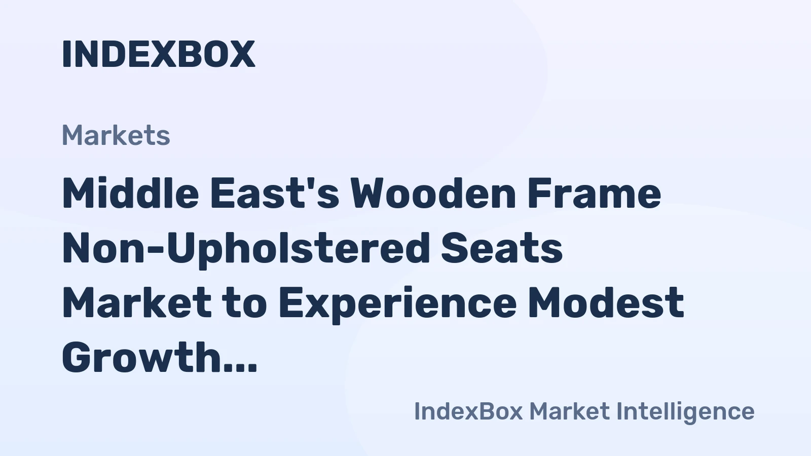 Middle East's Wooden Frame Non-Upholstered Seats Market to Experience Modest Growth with a CAGR of +0.7% from 2024 to 2035