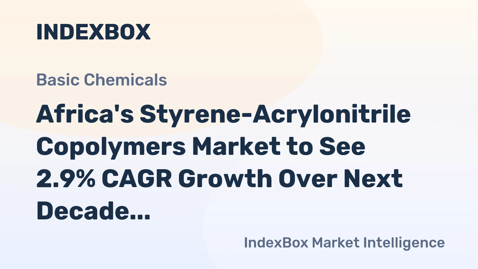 Africa's Styrene-Acrylonitrile Copolymers Market to See 2.9% CAGR Growth Over Next Decade