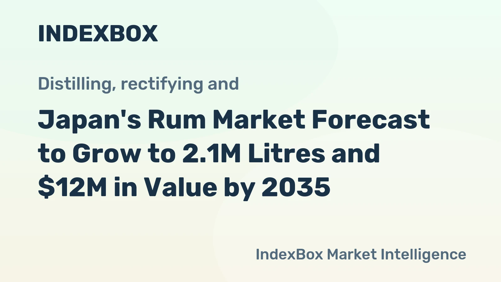 Japan's Rum Market Forecast to Grow to 2.1M Litres and $12M in Value by 2035