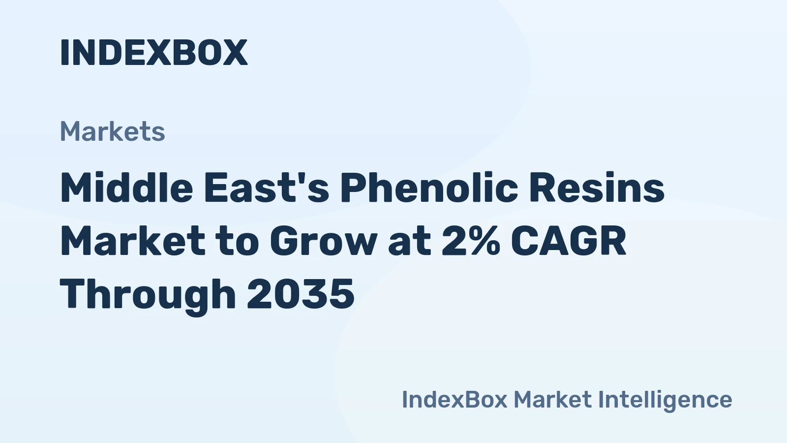 Middle East's Phenolic Resins Market to Grow at 2% CAGR Through 2035