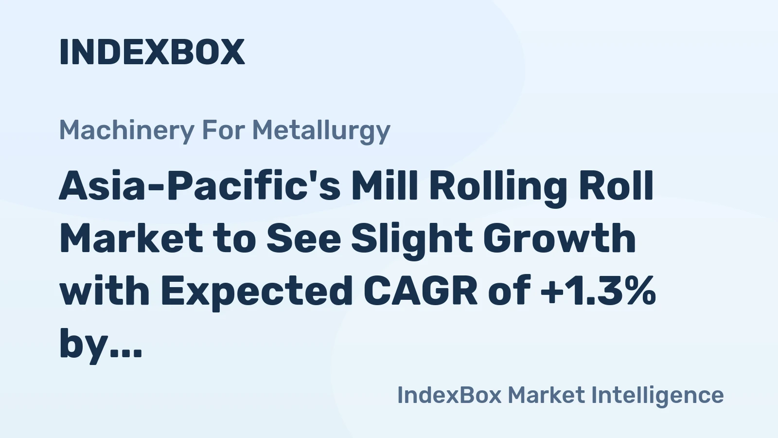 Asia-Pacific's Mill Rolling Roll Market to See Slight Growth with Expected CAGR of +1.3% by 2035