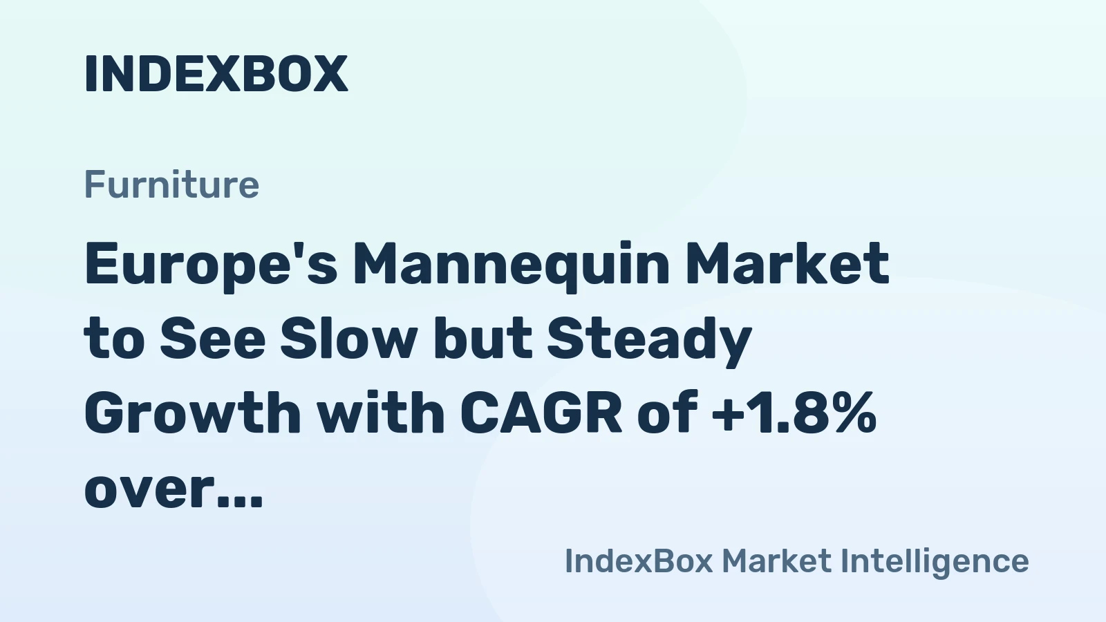 Europe's Mannequin Market to See Slow but Steady Growth with CAGR of +1.8% over Next Decade