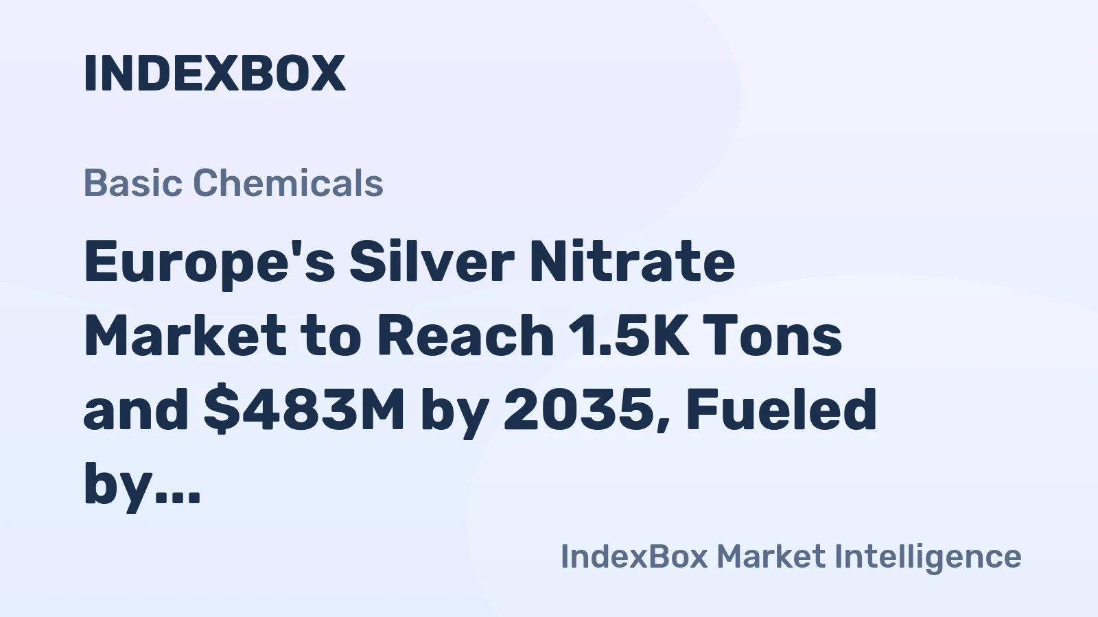 Europe's Silver Nitrate Market to Reach 1.5K Tons and $483M by 2035, Fueled by Growing Demand