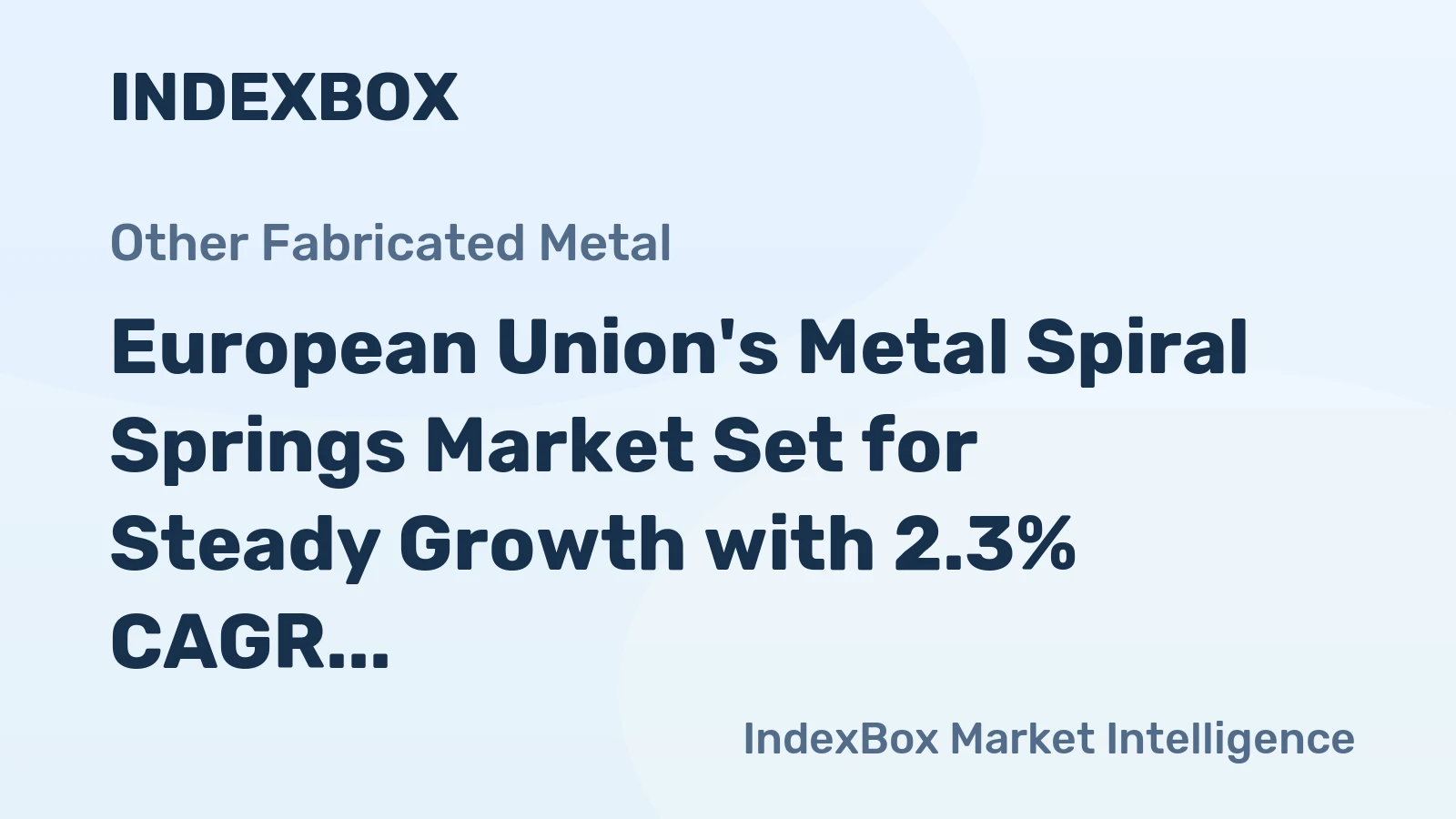 European Union's Metal Spiral Springs Market Set for Steady Growth with 2.3% CAGR in Value Through 2035