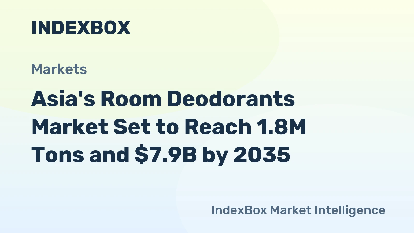 Asia's Room Deodorants Market Set to Reach 1.8M Tons and $7.9B by 2035