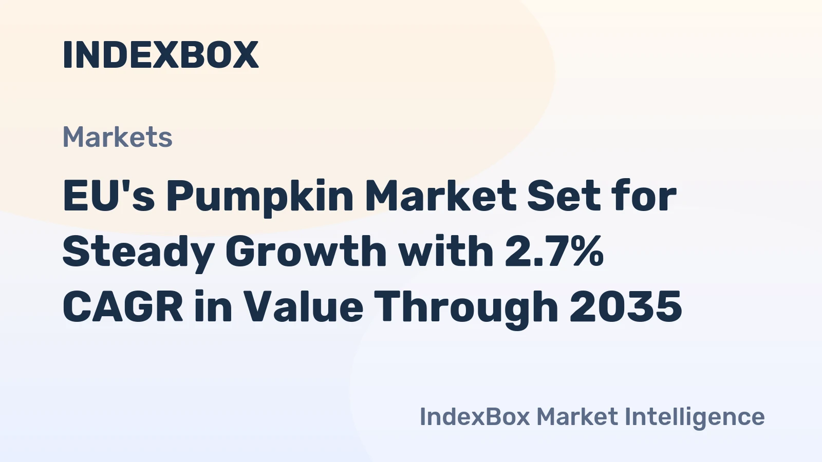 EU's Pumpkin Market Set for Steady Growth with 2.7% CAGR in Value Through 2035
