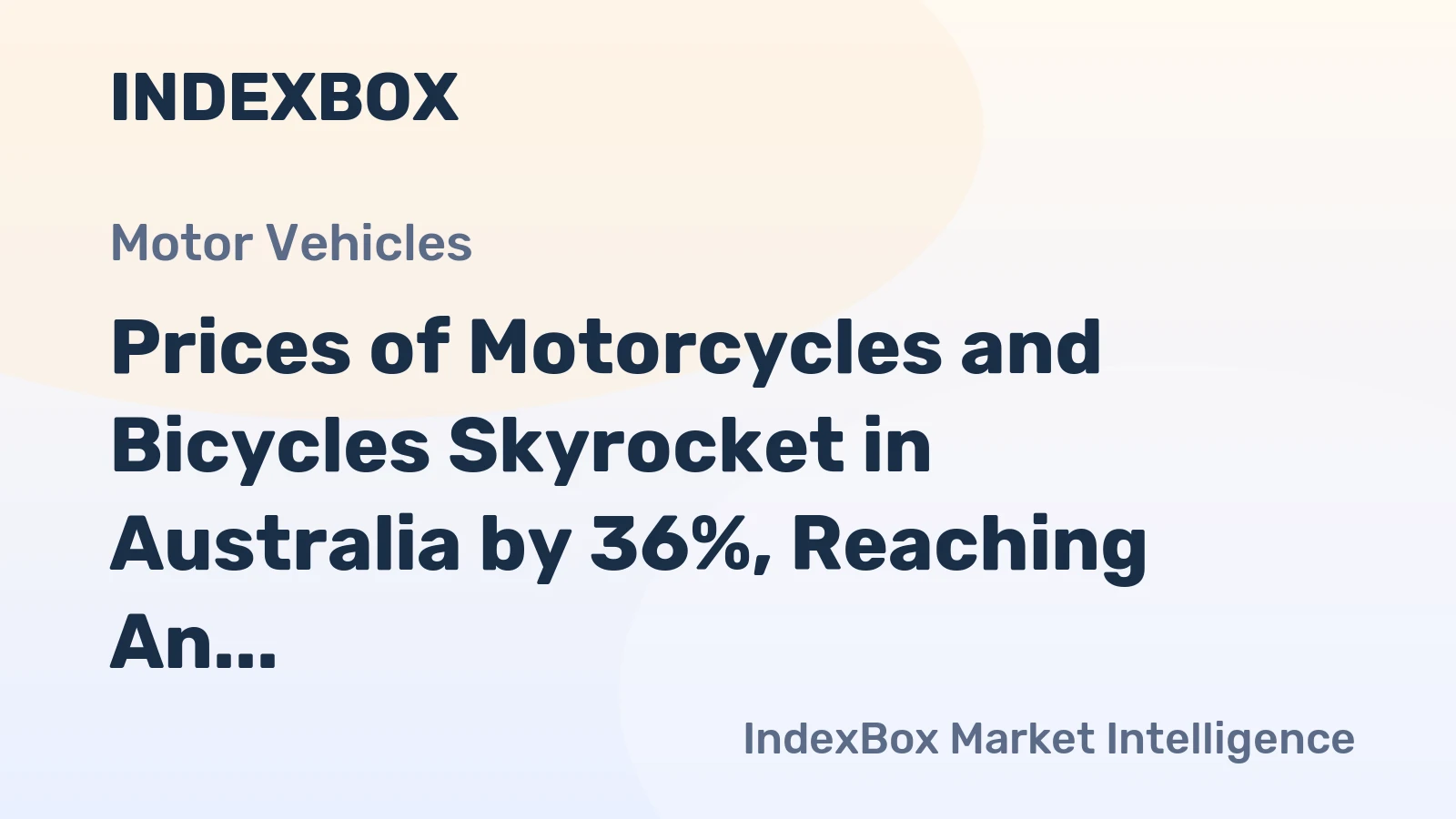 Prices of Motorcycles and Bicycles Skyrocket in Australia by 36%, Reaching An Average Unit Price of $1,178