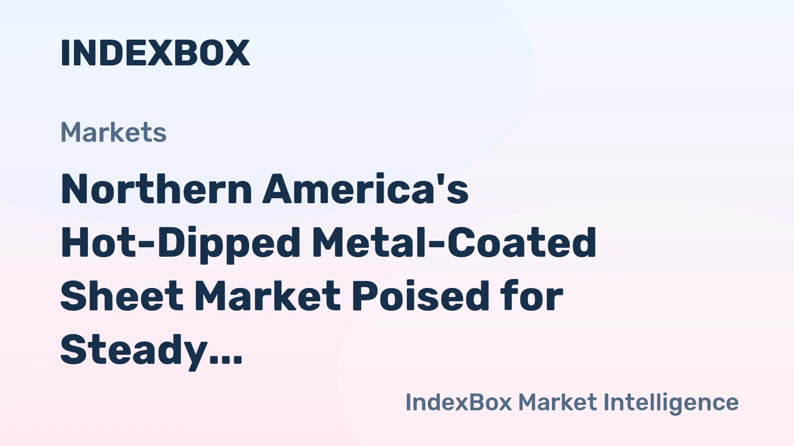 Northern America's Hot-Dipped Metal-Coated Sheet Market Poised for Steady Growth With a +1.1% CAGR Through 2035