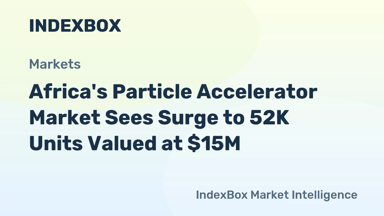 Africa's Particle Accelerator Market Sees Surge to 52K Units Valued at $15M