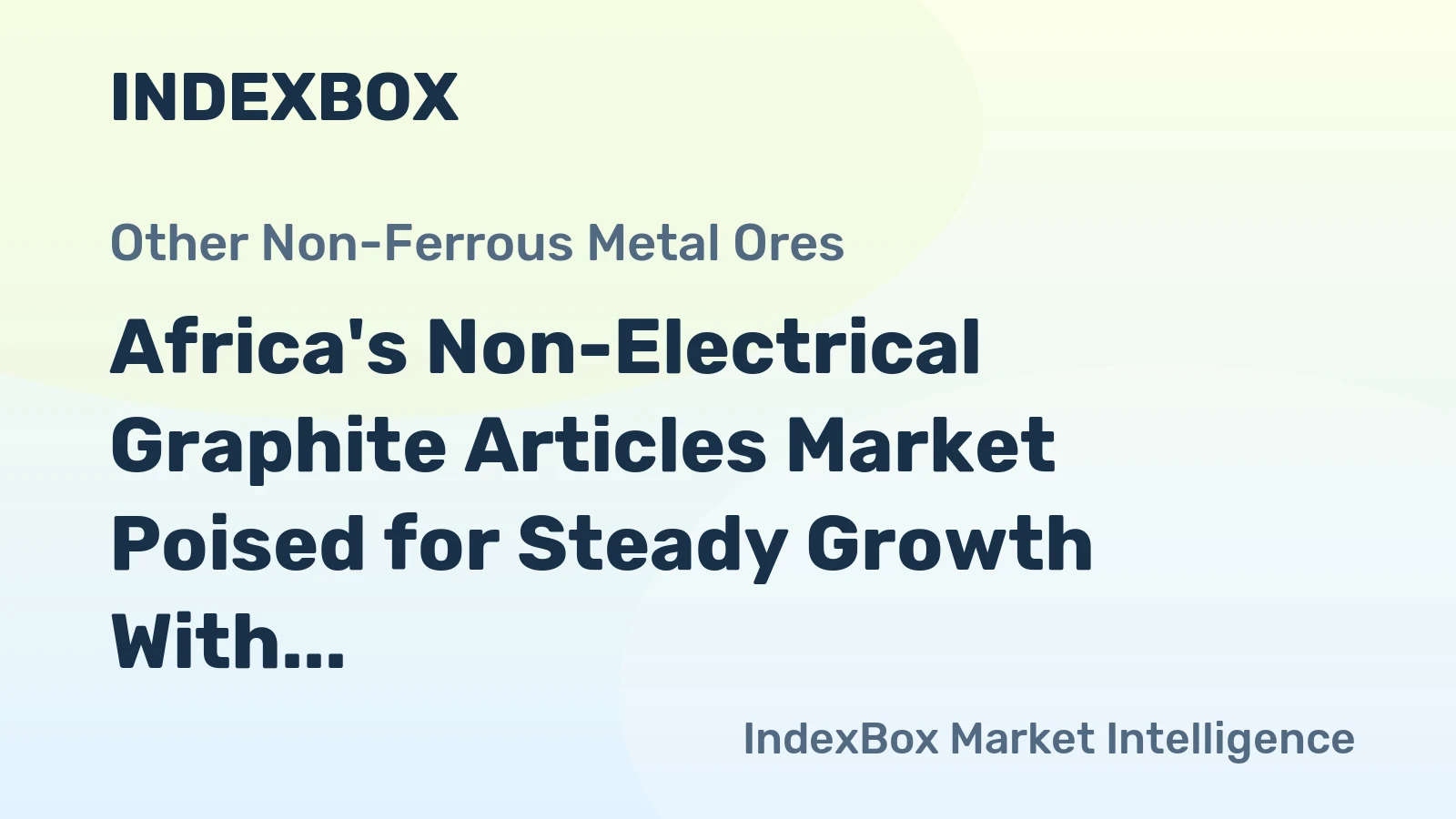 Africa's Non-Electrical Graphite Articles Market Poised for Steady Growth With 1.5% CAGR