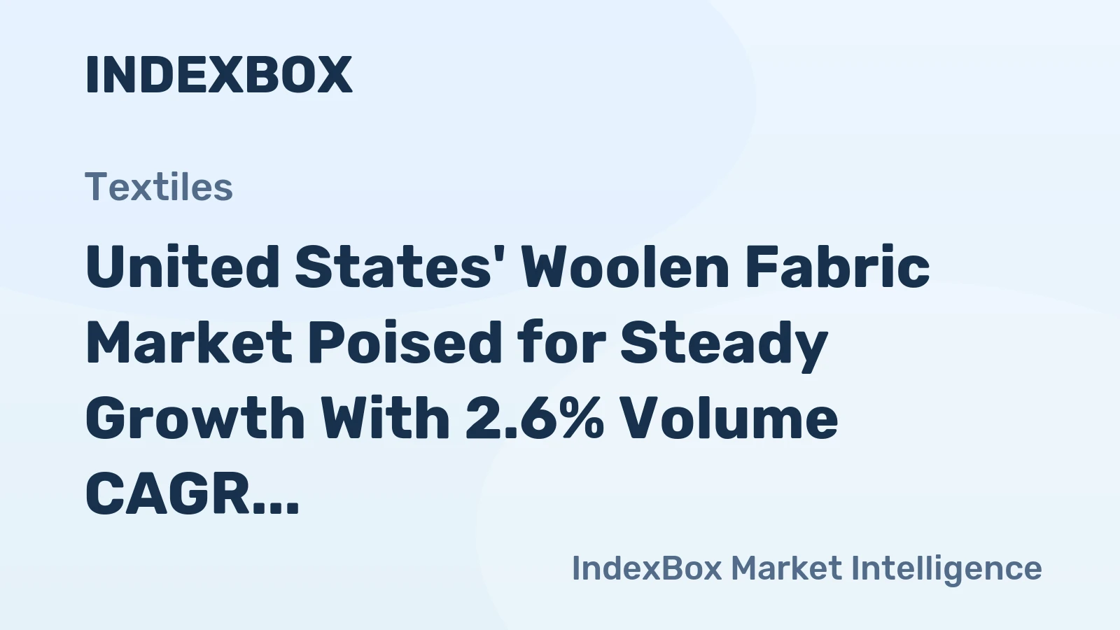 United States' Woolen Fabric Market Poised for Steady Growth With 2.6% Volume CAGR Through 2035