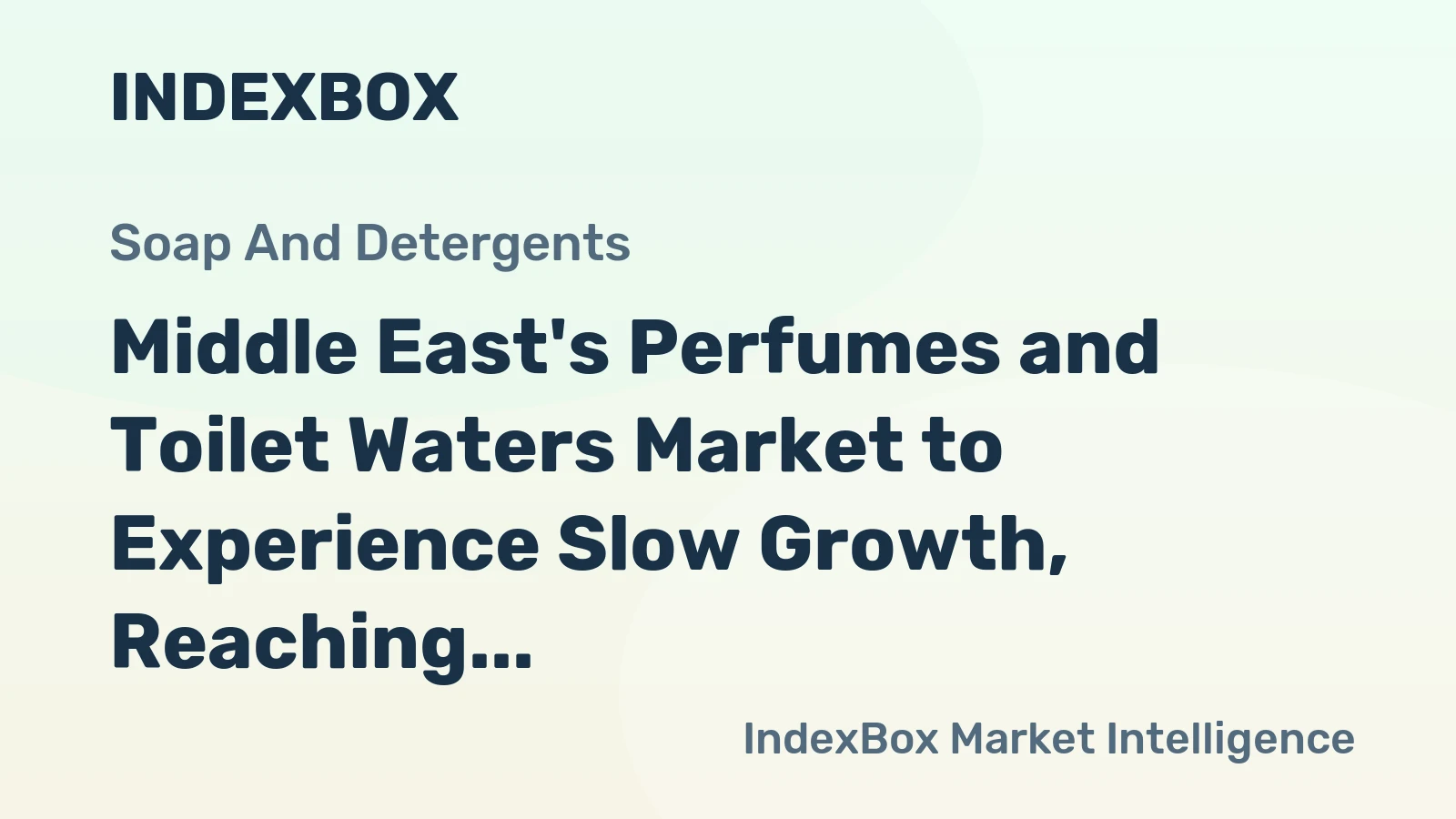 Middle East's Perfumes and Toilet Waters Market to Experience Slow Growth, Reaching 261K Tons and $3.3B by 2035