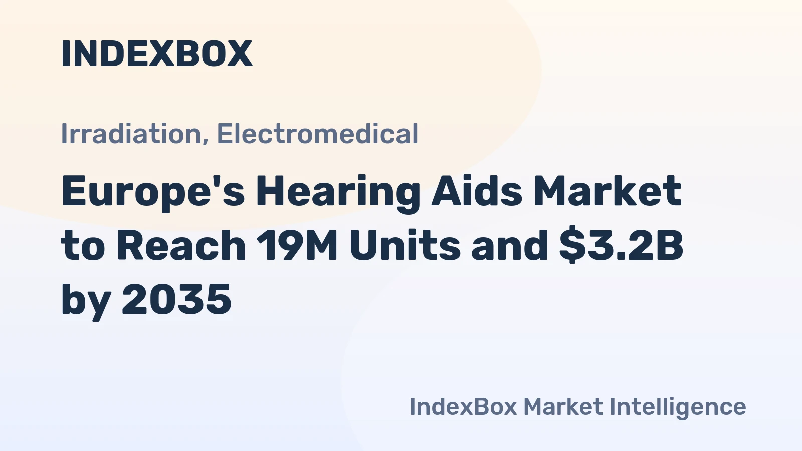 Europe's Hearing Aids Market to Reach 19M Units and $3.2B by 2035
