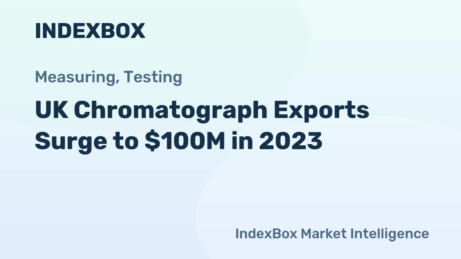 UK Chromatograph Exports Surge to $100M in 2023