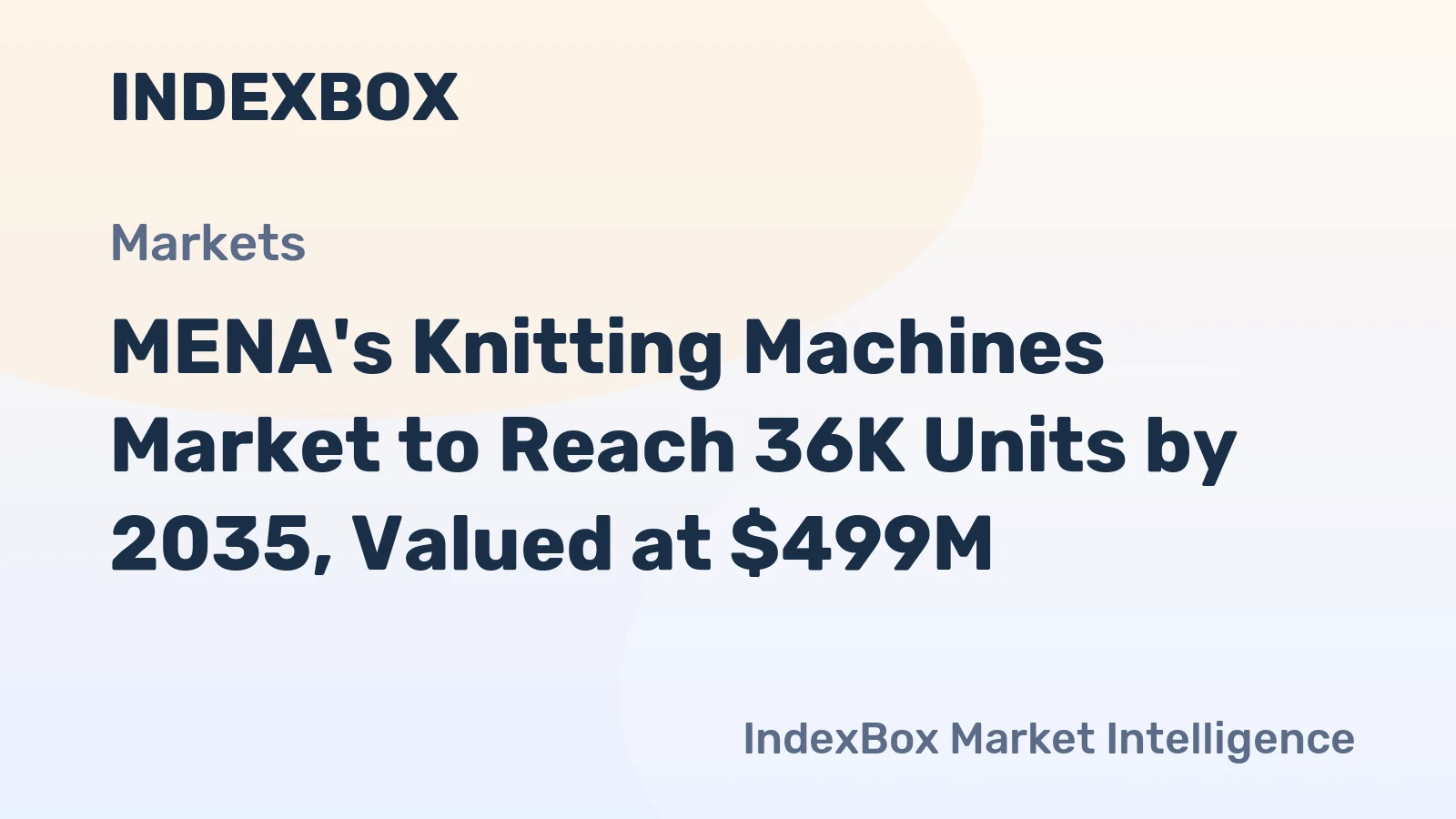 MENA's Knitting Machines Market to Reach 36K Units by 2035, Valued at $499M