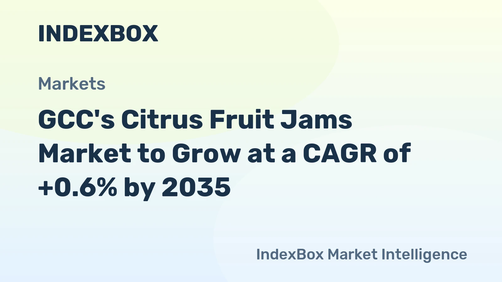 GCC's Citrus Fruit Jams Market to Grow at a CAGR of +0.6% by 2035