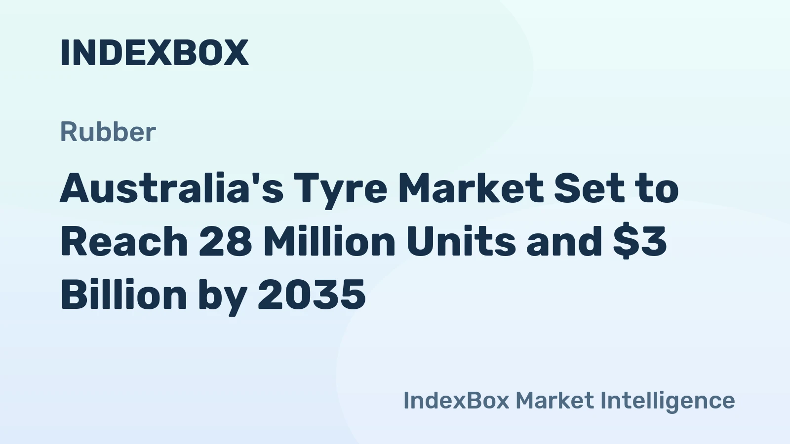 Australia's Tyre Market Set to Reach 28 Million Units and $3 Billion by 2035