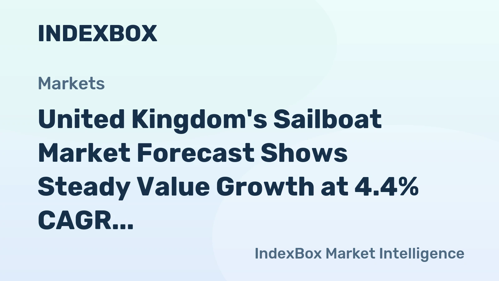 United Kingdom's Sailboat Market Forecast Shows Steady Value Growth at 4.4% CAGR Despite Recent Volatility