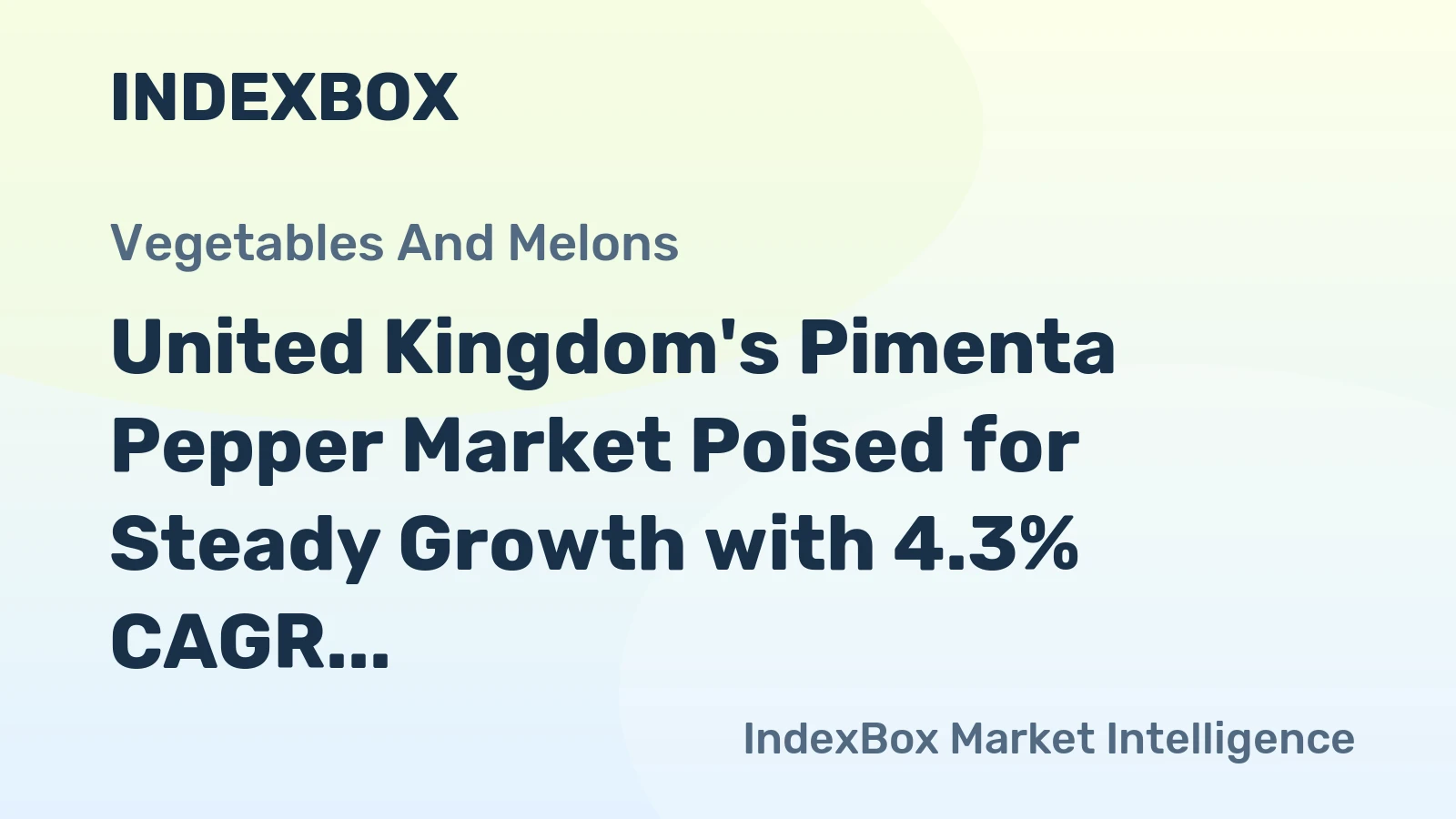 United Kingdom's Pimenta Pepper Market Poised for Steady Growth with 4.3% CAGR in Value
